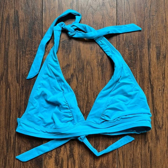 Athleta | Swim | Athleta Blue Triangle Bikini Top | Poshmark